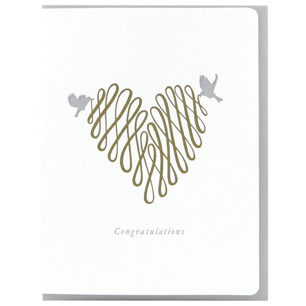 Congratulations heart – Dogwood Letterpress